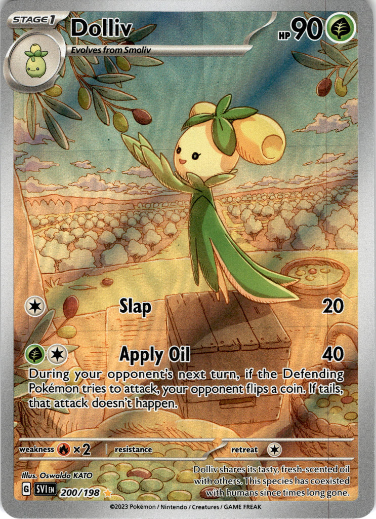 Dolliv - 200/198 - Scarlet And Violet Base Set Illustration Rare ...