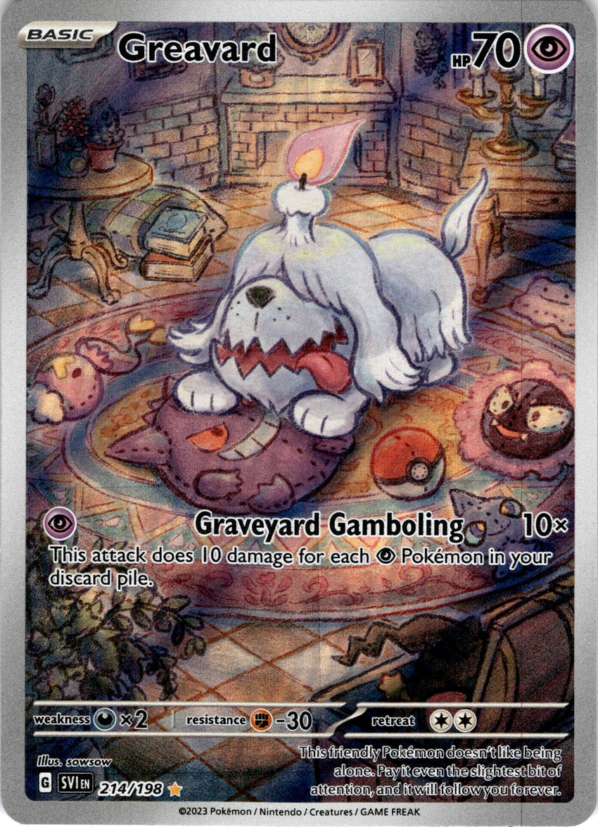 Greavard - 214/198 - Scarlet And Violet Base Set Illustration Rare ...