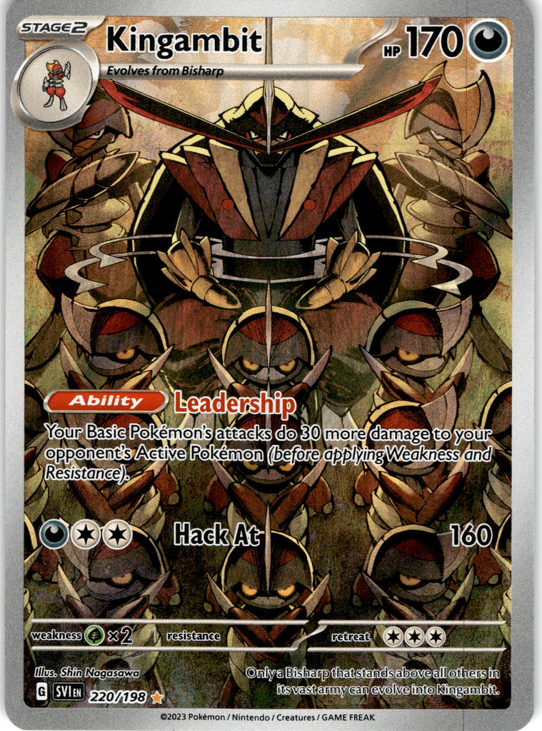 Kingambit - 220/198 - Scarlet And Violet Base Set Illustration Rare ...