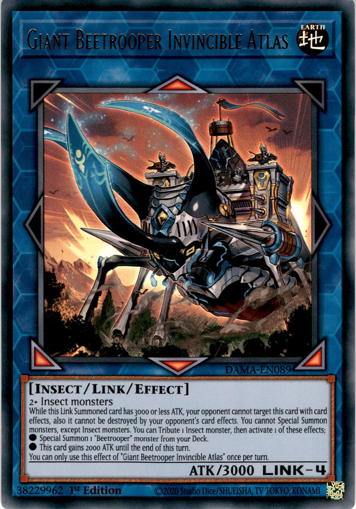 Giant Beetrooper Invincible Atlas - Dama-en089 - Ultra Rare 1st Editio ...