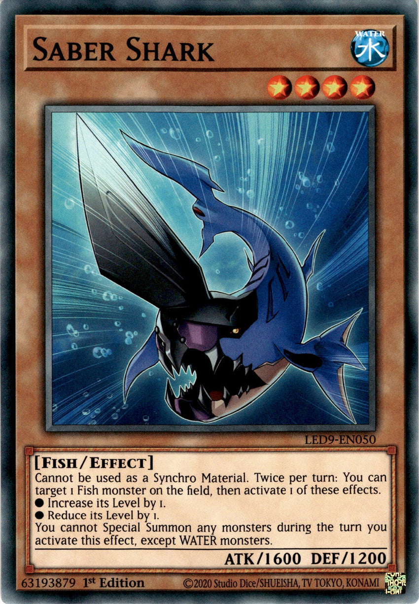 Playset 3 3x Saber Shark - Led9-en050 - Common 1st Edition – Cherry ...