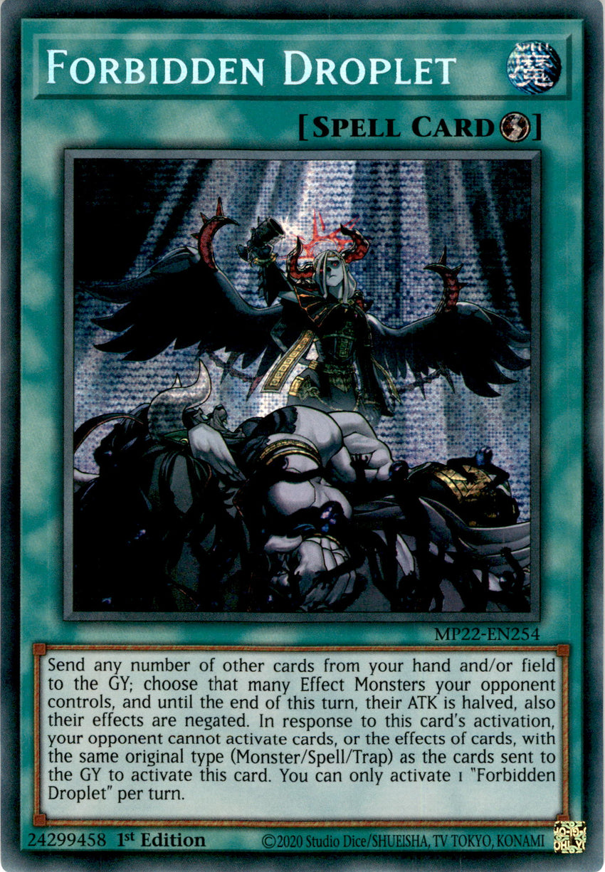 Forbidden Droplet - MP22-EN254 - Prismatic Secret Rare 1st Edition ...