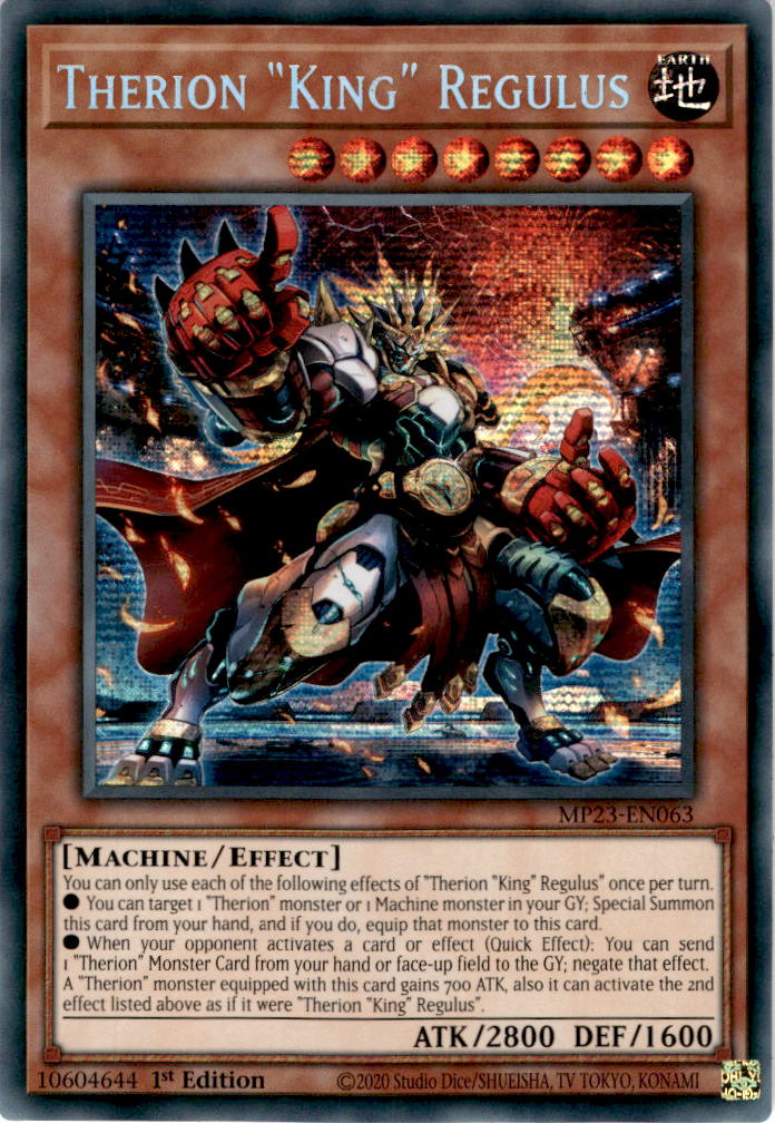 Therion King Regulus - Mp23-en063 - Secret Rare 1st Edition – Cherry Collectables