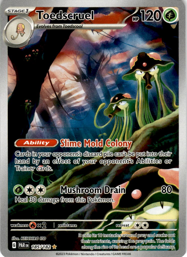 185/182 - Toedscruel - 185/182 - Illustration Rare Paradox Rift ...