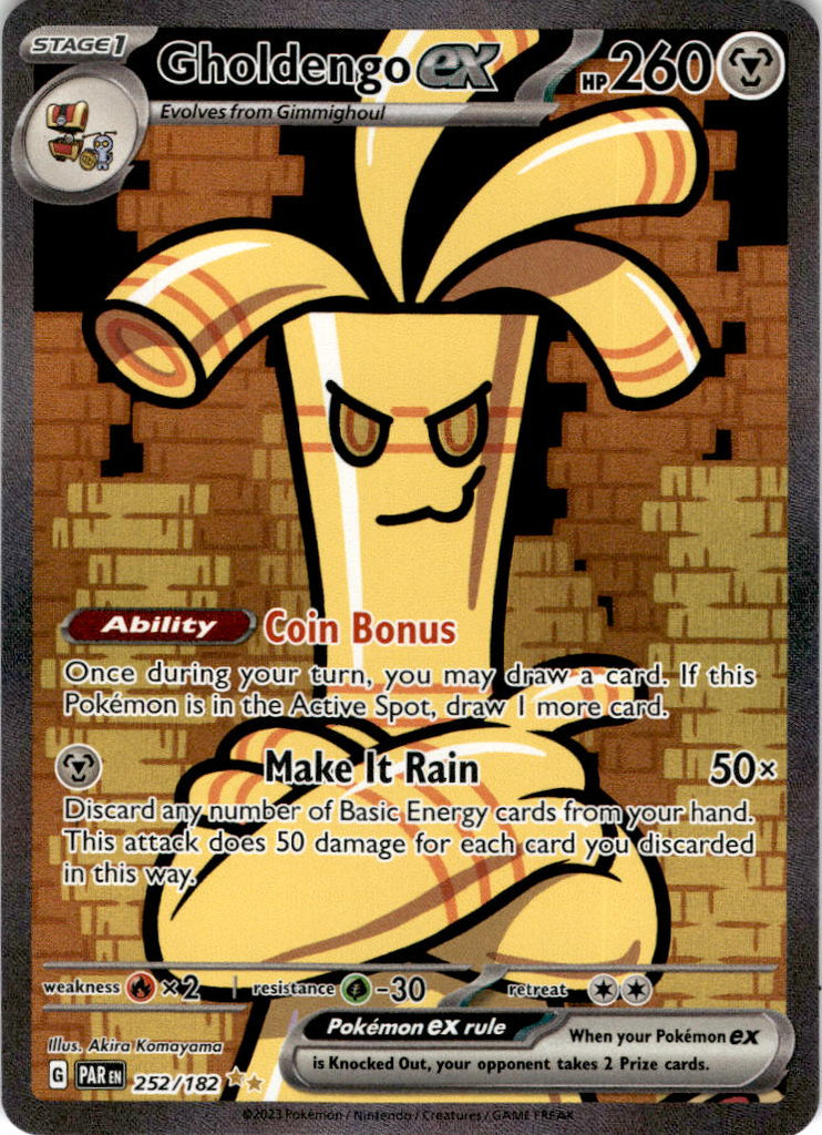 252/182 - Gholdengo ex - 252/182 - SPECIAL - Illustration Rare Paradox ...