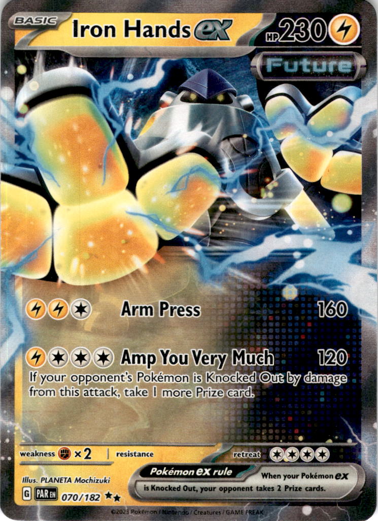 070/182 - Iron Hands ex - - Ultra Rare Paradox Rift – Cherry Collectables