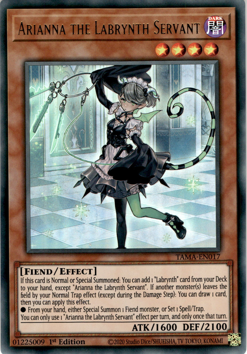 Arianna The Labrynth Servant - Tama-en017 - Ultra Rare 1st Edition ...